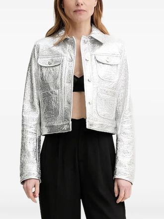 The Kooples veste à effet métallisé - Gris