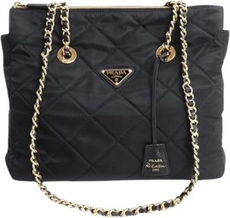 Prada Sac bandouli&egrave;re Pre-owned en nylon - Femme - Pre-owned - Noir - Taille: ONE Size