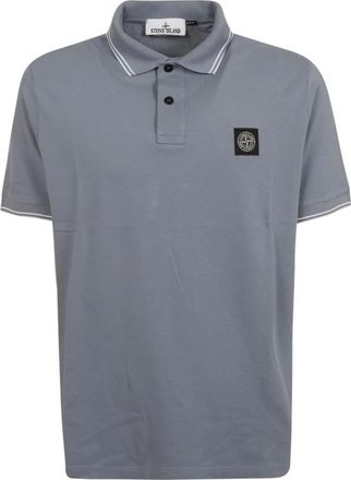 Stone Island Homme, Tops, Gris, Taille: M Polo &agrave; Manches Courtes