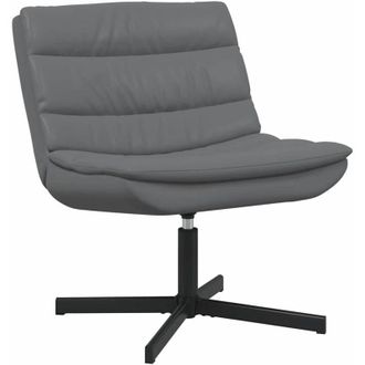 vidaXL Vidaxl - Drehstuhl Grau 63 x 75 x 76 cm Kunstleder