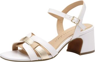 Marco Tozzi Damen Sandalen mit Absatz Elegant mit Schlie&szlig;e, Wei&szlig; (White Comb), 40 EU