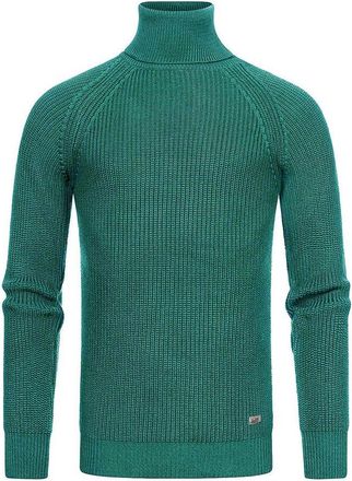 R-Neal Rollkragenpullover Rollkragen Business Pullover Freizeit Grob-Strick Pulli Einfarbig