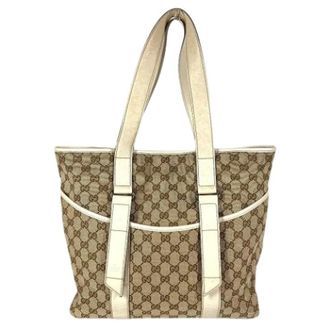 Gucci Sac cabas vintage Pre-owned - Femme - Pre-owned - Beige - Taille: ONE Size