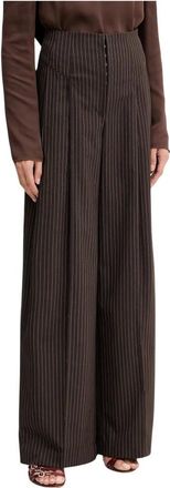 Rotate Rotate Birger Christensen, Femme, Pantalons, Brun, Taille: 42 FR Pantalon large