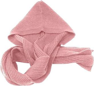 Generic &Eacute;charpe de t&ecirc;te extensible pour femme dhiver en tricot &eacute;pais et chaud - &Eacute;charpe &agrave; capuche - Chapeau &agrave; capuche pour femme musulmane - &Eacute;charpe &agrave; capuche