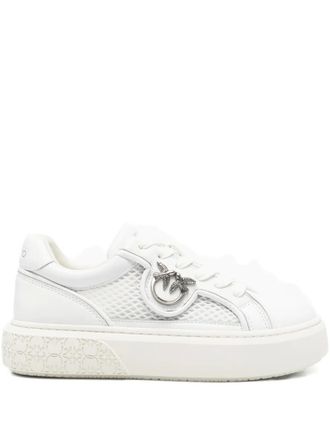 Pinko Yoko appliqu&eacute; platform sneakers - Wei&szlig;