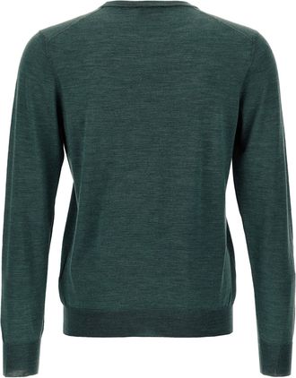 Barba Wool and Silk Blend Sweater - Green