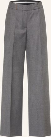PESERICO Peserico Marlenehose Aus Flanell grau