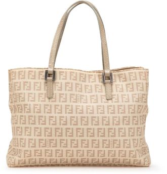 Fendi Shopper - Zucchino Canvas Tote - Gr. unisize - in Braun - f&uuml;r Damen