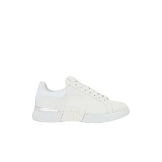 Philipp Plein Femme, Chaussures, Blanc, Taille: 37 EU Phantom Kick$ Low-Top Baskets