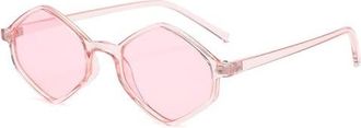 Generic Lunettes De Soleil D&eacute;coratives For Femmes, Monture Losange, Style Street Style, Id&eacute;ales For La Photographie De Rue Et Les Vacances.(Pink)