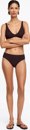 Arket Bikinih&ouml;schen Mit Hoher Taille -Braun