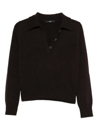 SAPIO pull &agrave; col polo - Marron