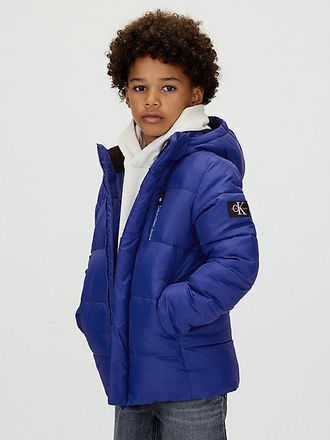 Calvin Klein Steppjacke Mit Kapuze - Bold Blue - Jungen - 14