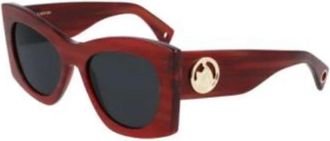 Lanvin unisex, Accessoires, Rouge, Taille: ONE Size Acetate Lunettes de soleil