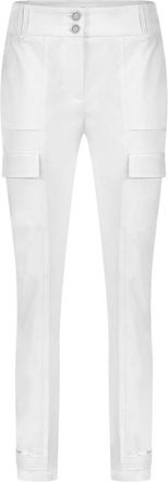 Jane Lushka Damen, Hosen, Weiß, XLGröße