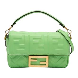 Fendi Pre-owned Baguette Satchel - - Pre-owned - Damen - Gr&uuml;n - ONE SIZE