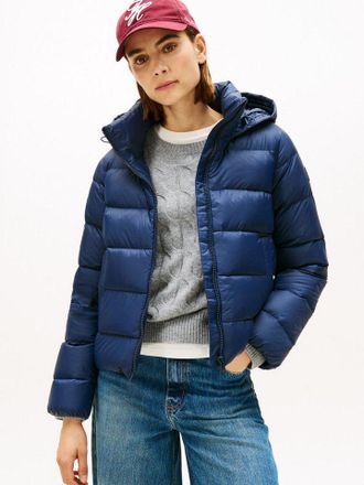 Tommy Hilfiger Steppjacke LW DOWN CASUAL JACKET mit Logopr&auml;gung