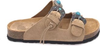 Taji Femme, Chaussures, Beige, Taille: 41 EU Sandales &agrave; boucles
