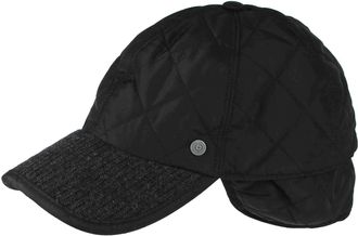 Bugatti Puffer-Basecap mit Ohrenklappen | Hutgr&ouml;&szlig;e 57, 59, 61 | Unifarben | Aus Kunstfaser Black