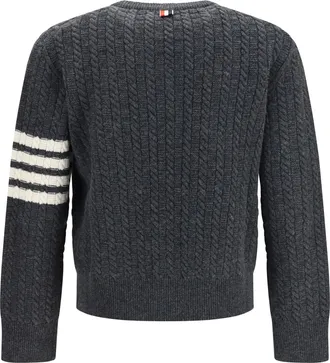 Thom Browne 4-Bar Sweater - Gray