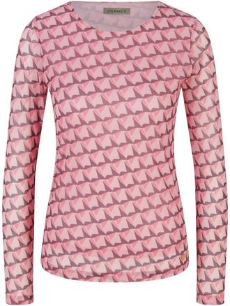 Uta Raasch Mesh-Shirt Rundhals-Ausschnitt Uta Raasch rosé