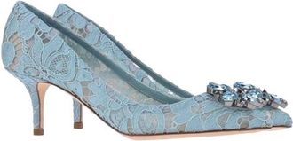 Dolce & Gabbana TBlue aprmina Lace crystals shoes Size 36