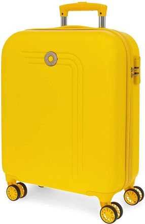 Movom Swimwear Movom Riga Kabinenkoffer Gelb 40x55x20 cms Hartschalen ABS Kombinationsschloss 37L 2,8Kgs 4 Doppelräder Handgepäck