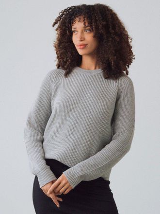 Honest Basics Strickpullover Grobstrick Pullover Damen aus Bio-Baumwolle