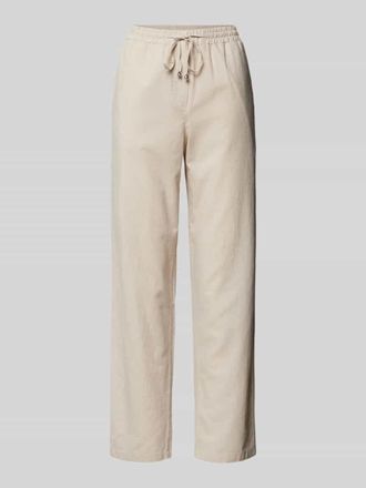 Milano Straight Leg Leinenhose mit Tunnelzug