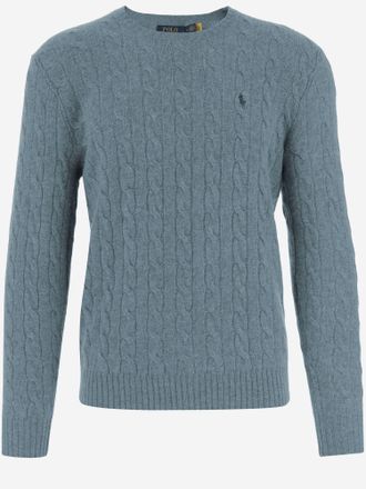 Polo Ralph Lauren Pull en maille torsad&eacute;e en laine et cachemire Polo Ralph Lauren