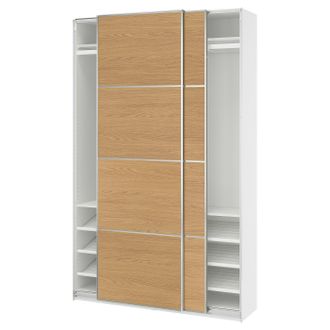 IKEA PAX / MEHAMN Kleiderschrank mit Schiebet&uuml;ren
