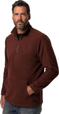 JP1880 Herren gro&szlig;e Gr&ouml;&szlig;en &Uuml;bergr&ouml;&szlig;en Menswear L-8XL Fleece-Troyer, Zippkragen, bis 8 XL marsalarot 3XL 832217540-3XL