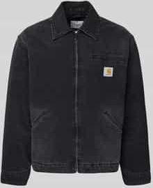 Carhartt Work in Progress Jeansjacke mit Reißverschluss und Label-Detail Modell DETROIT