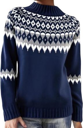 Generic Pull Argent&eacute; Femme Plaid Sweatshirt Qualit&eacute; Fushia Merinos Sapin Tricot&eacute;e Cape Grandes French Amande Droit Romantique Habille Liquette Super Sweater R