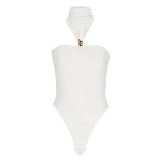 Elisabetta Franchi Body - - Tops - Damen - Wei&szlig; - S