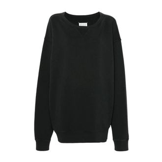 Maison Margiela Homme, Sweatshirts et sweats &agrave; capuche, Noir, Taille: M SweaT-shirt Noir Oversize &agrave; Imprim&eacute; Graphique