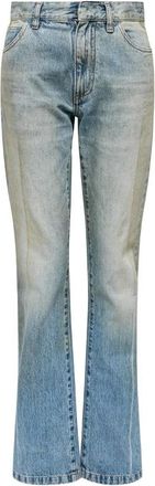 Maison Margiela Femme, Jeans, Bleu, Taille: W24 Jean Droit &agrave; Cinq Poches et &Eacute;cusson Arri&egrave;re