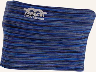 P.A.C. Multifunktionstuch Aus Merinowolle blau