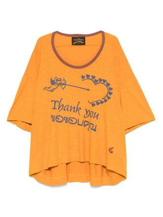 Vivienne Westwood t-shirt à imprimé graphique (2018) - Orange