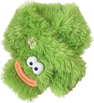 Generic &Eacute;charpe Floue, Dhiver Pour Femme Chauffe-cou Mignon Furry Wrap &Eacute;paisse Cache-cou En Fourrure Gar&ccedil;ons, Filles, Femmes Et Hommes, green, Se r&eacute;f&eacute;rer &agrave; la