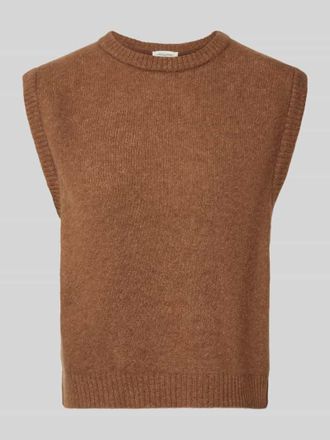 American Vintage Pullunder aus Alpaka-Mix mit Rundhalsausschnitt