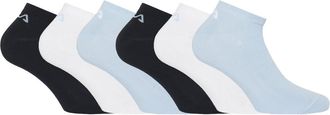 Fila Herren-Socken, Baumwolle, 6 Stück, niedrig, Weiß, Größe 39/42