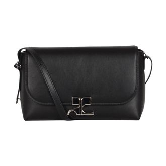 Courr&egrave;ges Icotype Leder Tasche - - Bags - Damen - Schwarzk - ONE SIZE