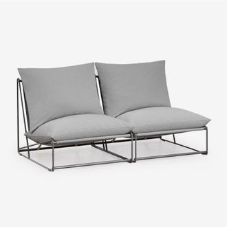 Sklum Sklum - Amaro 2-teiliges modulares Gartensofa Grau