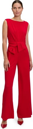 Vera Mont Damen Jumpsuit mit weitem Bein 46, Red Rose