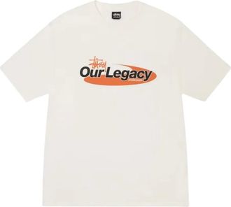 Stüssy x Our Legacy Work Shop Swirl T-Shirt - Nude