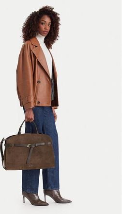 Coccinelle Handtasche TLB Coccinellesabine Suede Bi E1 TLB 18 01 01 Khakifarben
