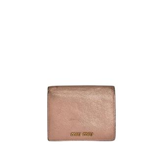 Miu Miu Portefeuille compact Pre-owned - Femme - Pre-owned - Rose - Taille: ONE Size
