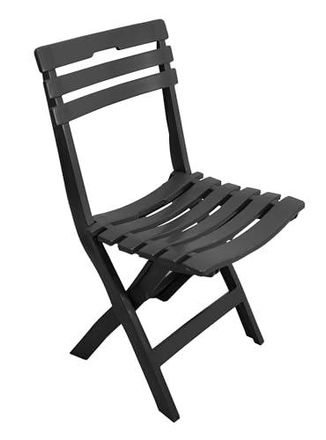 Gi&ograve;Style Klappstuhl Venere | Anthrazit | H 79 cm | Polypropylen | Made in Italy